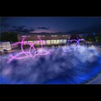 China High Pressure Program Floating Dancing Fountain 70m×30m with Stainless Steel 304 and 220V/380V Voltage for sale