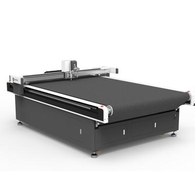 China EPS Energy Saving Cutting Machine Tonghui Leather Cutting Machine For Wallet Handbag Cutting Equipment Knife CNC Oscillating Leather Cutter factory