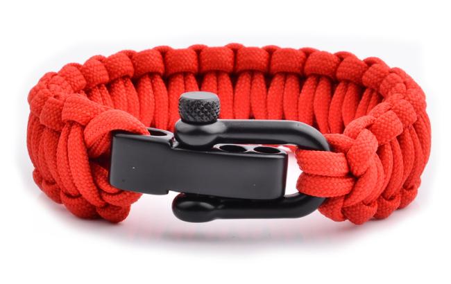 Paracord Rope Emergency Camping Survival Bracelet for Outdoor