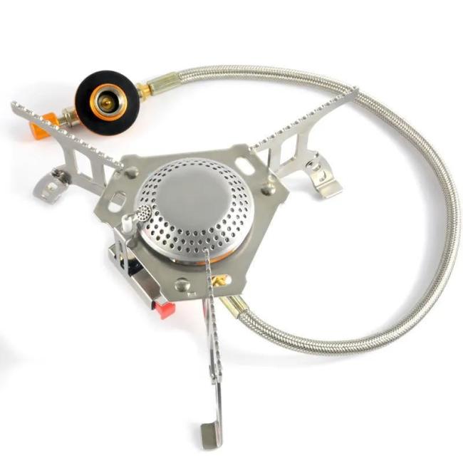 Outdoor Mini Portable Camping Gas Stove Stainless Steel Folding Gas Burner Stove
