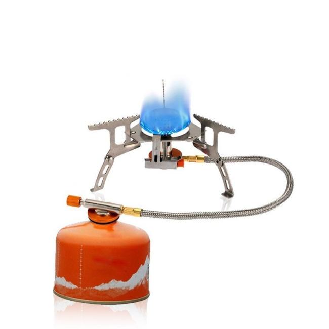 Outdoor Mini Portable Camping Gas Stove Stainless Steel Folding Gas Burner Stove