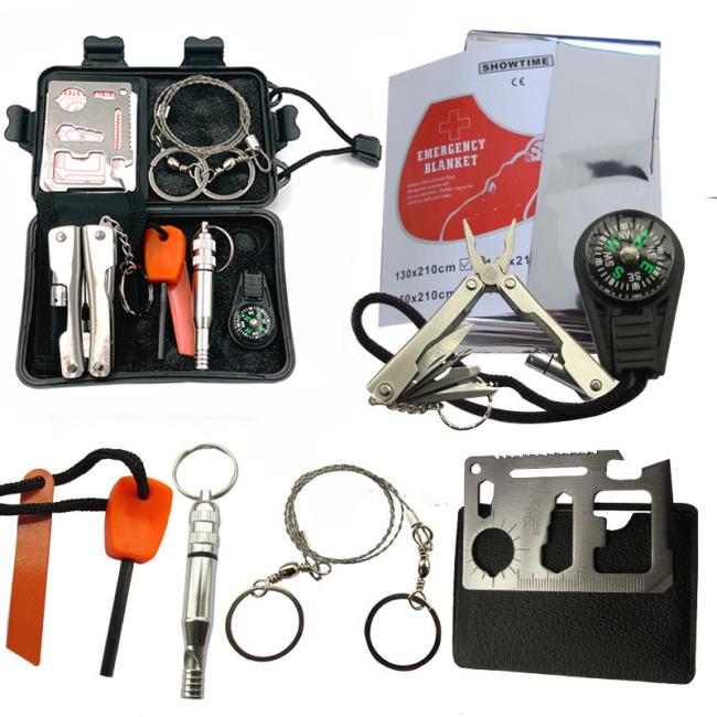 8-1 Camping Kit Outdoor Emergency First Aid Survival Kit