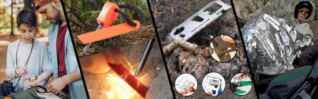8-1 Camping Kit Outdoor Emergency First Aid Survival Kit