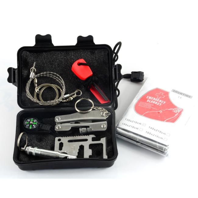 8-1 Camping Kit Outdoor Emergency First Aid Survival Kit
