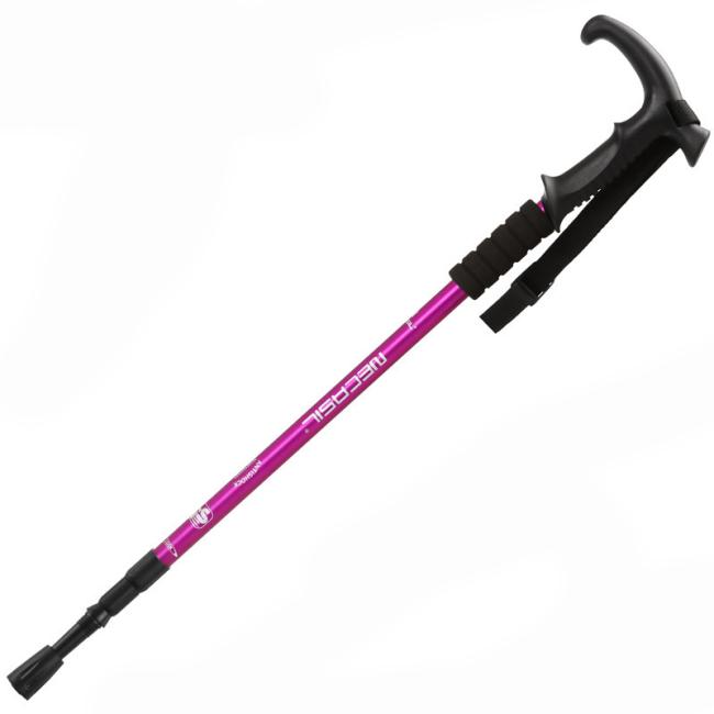 Anti-Shock Aluminum Telecopic Walking Stick Camping Hiking Trekking Pole