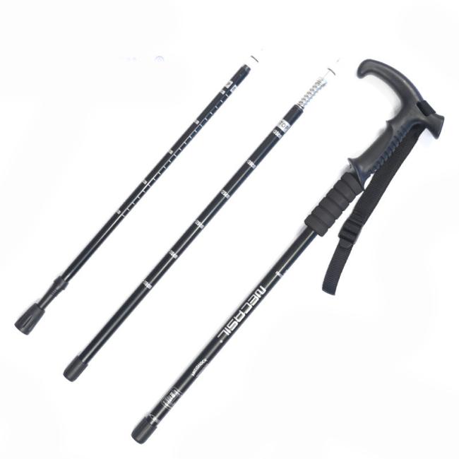 Anti-Shock Aluminum Telecopic Walking Stick Camping Hiking Trekking Pole