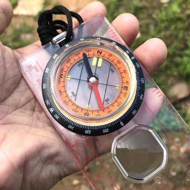 Outdoor Mini Multifunction Camping Compass Portable Digital Magnetic Compass