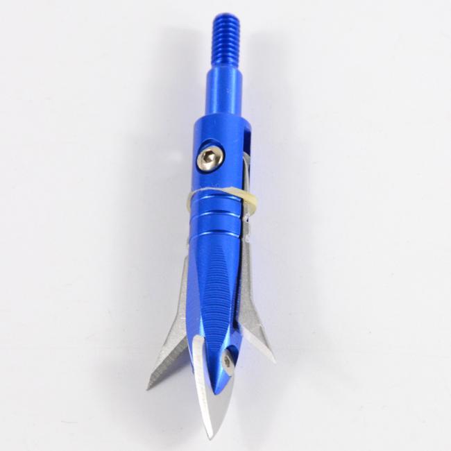 Outdoor Hunting Arrow Head 100 Grain Metal Broadhead for Bow Archery