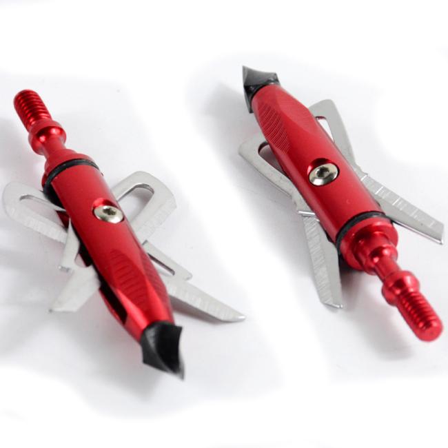 Stainless Steel Archery Broadhead 2 Blades 100grain Hunting Arrow Head