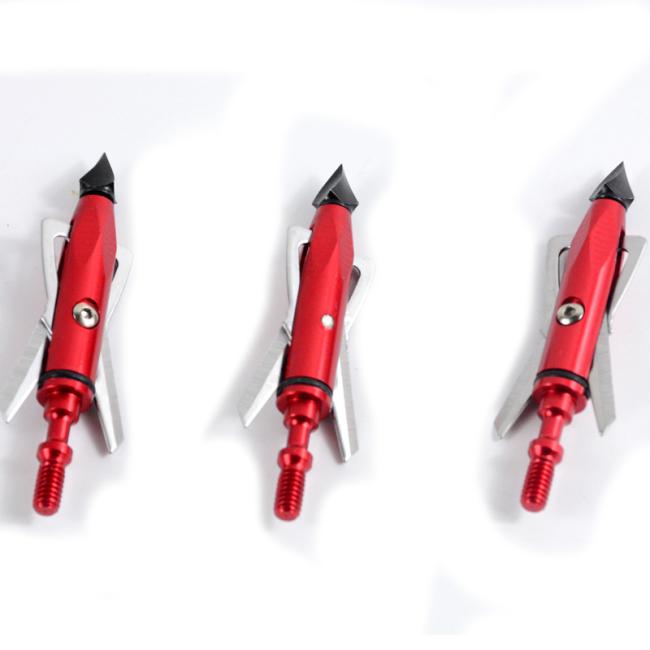 Stainless Steel Archery Broadhead 2 Blades 100grain Hunting Arrow Head