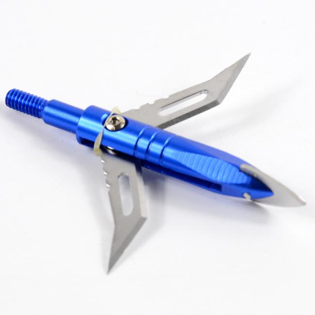 Archery 100 Grain Hunting Broadhead Stainless Steel Arrow Heads with Blades