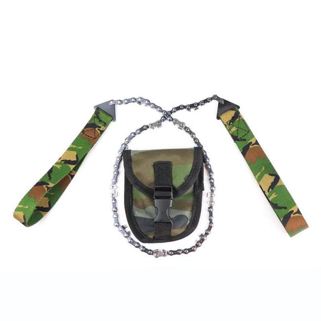 Outdoor Camping Pocket Chain Saw 11 Teeth Portable Survival Hand Saw