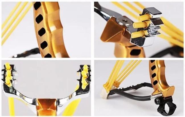 Hunting Slingshot Catapult Powerful Outdoor Folding Wrist Slingshot