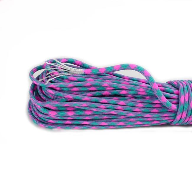 100FT Camping Survival 550 Paracord 4mm Polyester Parachute Cord Rope