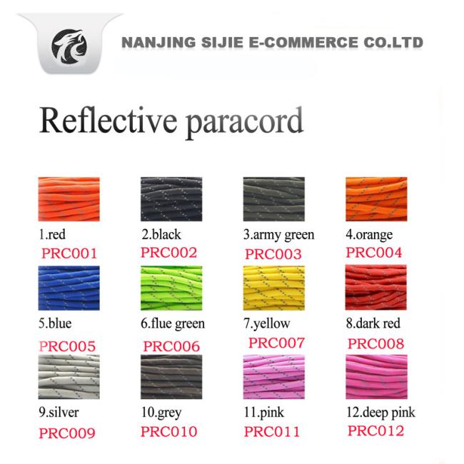 100FT 7 Inner Strand 550 Polyester Paracord Parachute Cord Camping Rope