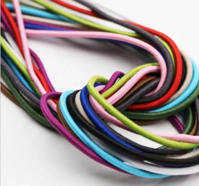 High Strength 3mm 4mm 5mm Black Elastic Bungee Cord Rope Bungee Shock Cord
