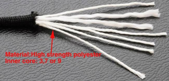 1000FT Regular 550 Paracord Typeiii 4mm Polyester Parachute Cord Rope with 7 Inner Strand