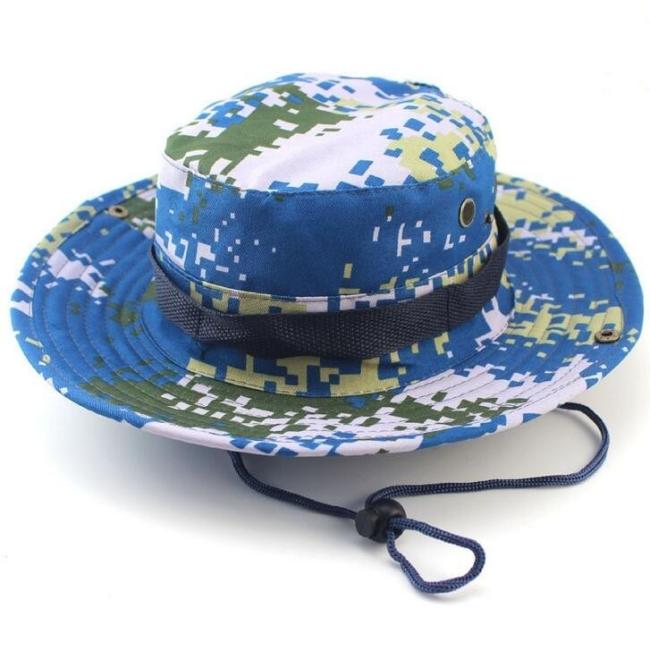 Large Brim Waterproof UV Protection Outdoor Bucket Sun Hat for Camping