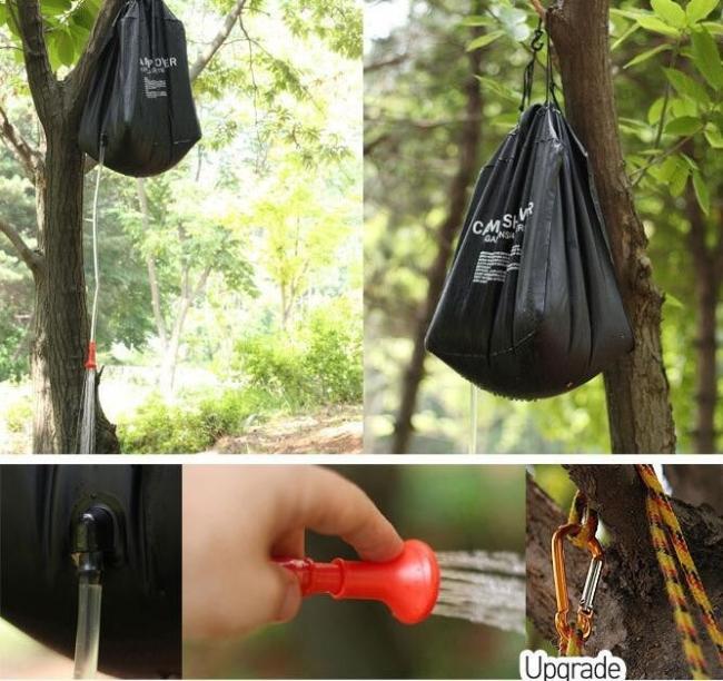 Outdoor PVC Portable Solar Shower Bag for Camping