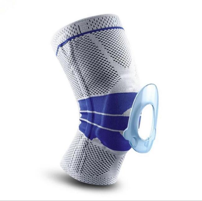 Sport Nylon Knee Sleeve Anti-Slip Compression Silicone Knee Brace for Running