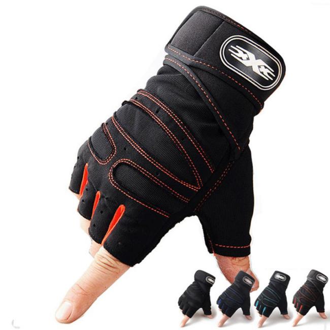 Motorcycle Bicycle Cycling Glove Half Finger Anti-Slip Mountain Bike Riding Gloves