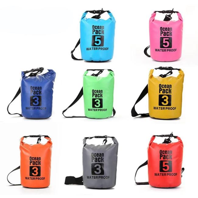 Custom Recycled Outdoor Lightweight 10L 20L Waterproof Dry Bag Ocean Pack