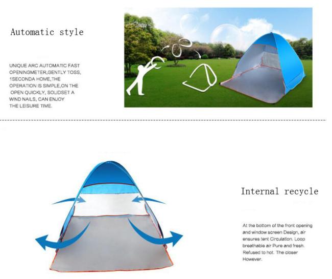 Outdoor Camping Inflatable Beach Tent Portable Pop up Tents