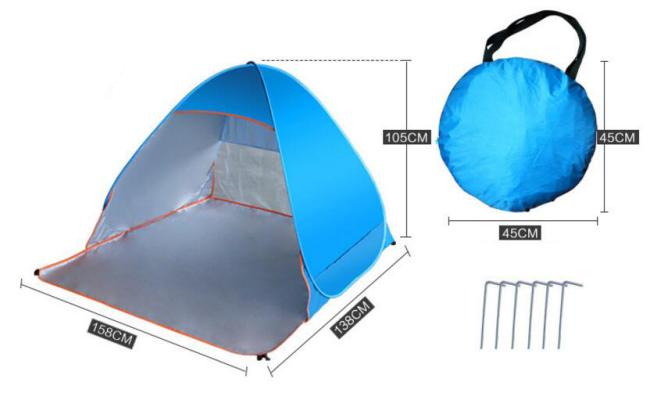 Outdoor Camping Inflatable Beach Tent Portable Pop up Tents