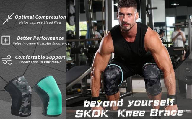 7mm Neoprene Compression Knee Sleeve Weightlifting Sport Knee Pad