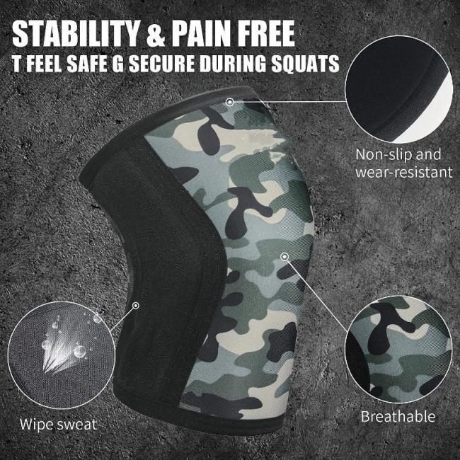 7mm Neoprene Compression Knee Sleeve Weightlifting Sport Knee Pad