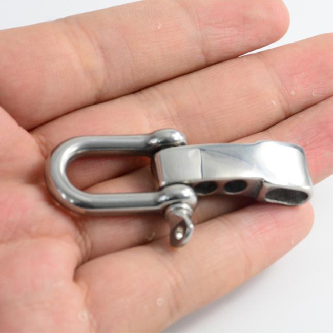 Adjustable U Stainless Steel Paracord Bracelet Shackle Metal Buckles