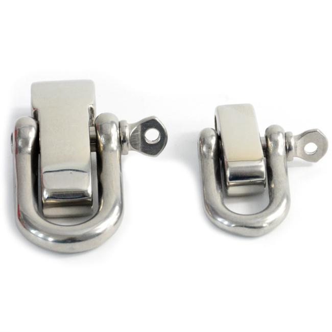 Adjustable U Stainless Steel Paracord Bracelet Shackle Metal Buckles