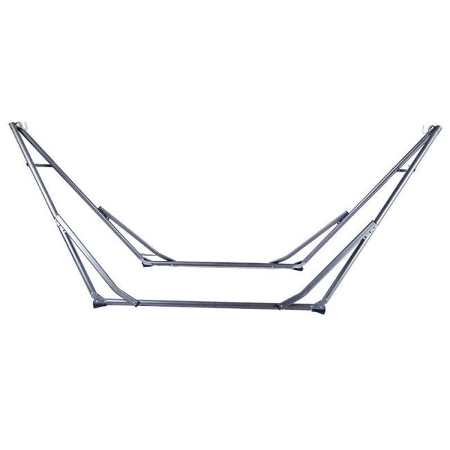 Outdoor Furniture Foldbale Double Hammock Adjustable Portable Cotton Hammock with Stand