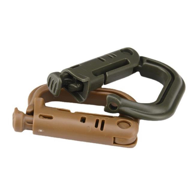 Outdoor Plastic Mountaineer Tactical EDC Carabiner Buckle for Backpack