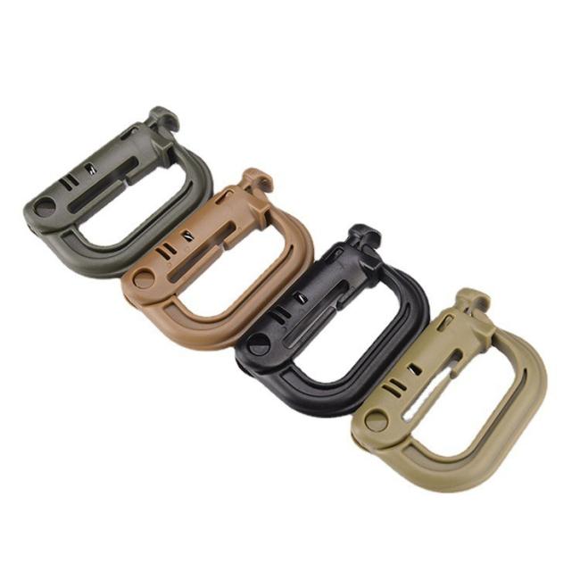 Outdoor Plastic Mountaineer Tactical EDC Carabiner Buckle for Backpack