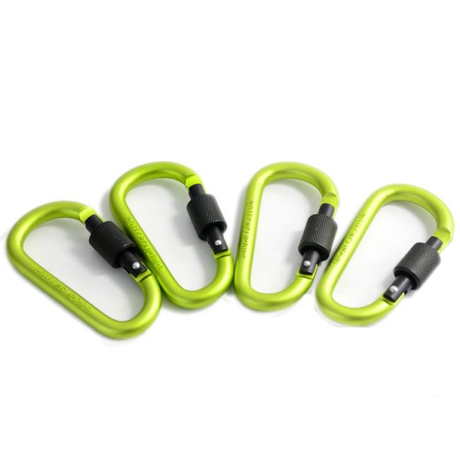8cm Aluminum Spring Snap Hook Carabiner D Shape Carabiner Clip