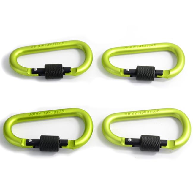 8cm Aluminum Spring Snap Hook Carabiner D Shape Carabiner Clip