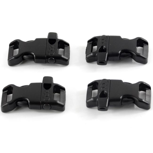 1/2" Plastic Curved Side Release Paracord Whistle Buckle
