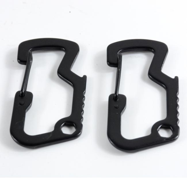 Multifunction EDC Tactical Carabiner Hook Zinc Alloy Key Ring