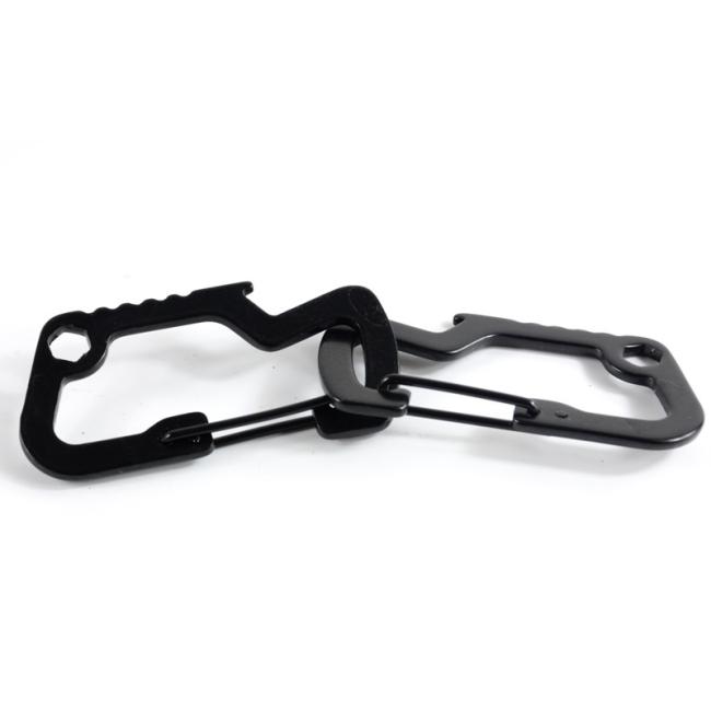 Multifunction EDC Tactical Carabiner Hook Zinc Alloy Key Ring