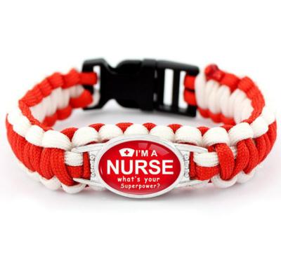 China Mode Armband Custom Mode Handgemaakte 550 Paracord Survival Armband Te koop