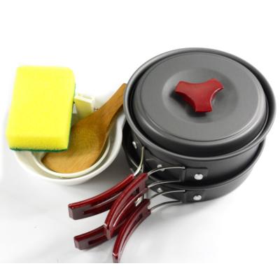 Cina 152X72MM Set di utensili da cucina da campeggio in alluminio pieghevole portatile per esterni con accessori in vendita