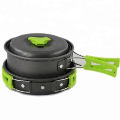 Cina Valuta statunitense Non-Stick Camping Cookware Pot Set per cucina all'aperto Lightweight Backpacking in vendita