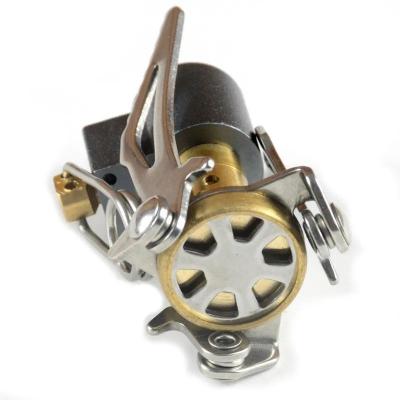 China Stainless and Copper Mini Butane Gas Cooking Stove Burner for Outdoor Camping Cooking for sale