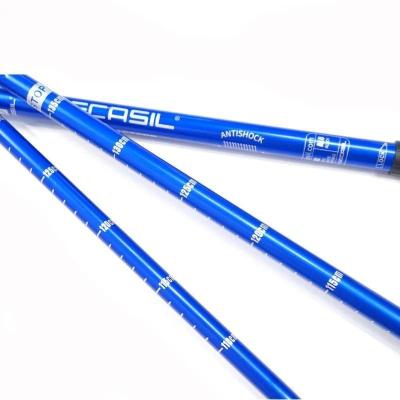 China Outdoor Alpenstock Climbing Stick 90-135cm 4 Section Aluminum Telescopic Walking Stick for sale