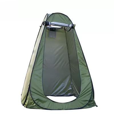 China Tenda de acampamento pop-up ao ar livre Tenda de banho de poliéster revestida de prata Top Style Pup Tent à venda