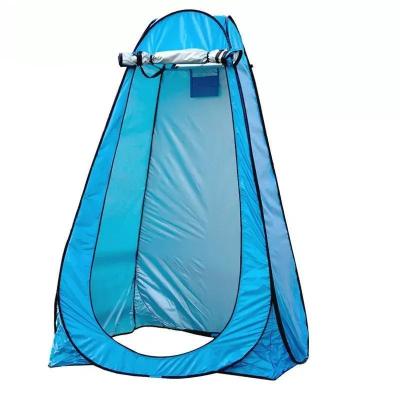 China Tenda de acampamento pop-up ao ar livre Tenda de banho de poliéster revestida de prata Top Style Pup Tent à venda