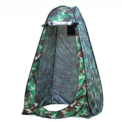 China Tenda de acampamento pop-up ao ar livre Tenda de banho de poliéster revestida de prata Top Style Pup Tent à venda