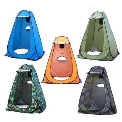 China Tenda de acampamento pop-up ao ar livre Tenda de banho de poliéster revestida de prata Top Style Pup Tent à venda