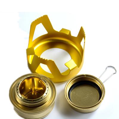 Cina Mini bruciatore per cucina portatile per campeggio picnic stufa da esterno pieghevole in alluminio in vendita